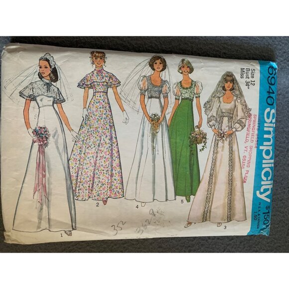 Simplicity | Other | Simplicity 694 Vintage Bridal Bridesmaid Dress ...
